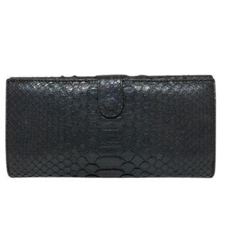 Bottega Veneta Pre-owned Python Long Wallet - - Pre-owned - Herren - Schwarzk - ONE SIZE