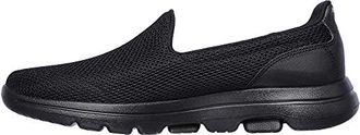Skechers Femme Go Walk 5 Zapatillas De Senderismo, Black Textile Trim, 38 EU