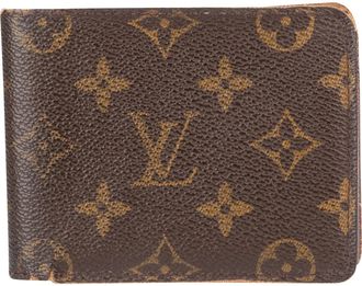 Louis Vuitton Portemonnaie - Louis Vuitton Canvas Monogram Slender Wallet - Gr. unisize - in Braun - f&uuml;r Damen