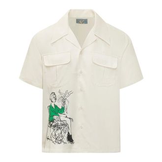 KidSuper Studios Homme, Chemises, Beige, Taille: M Tecnacolor Shirt