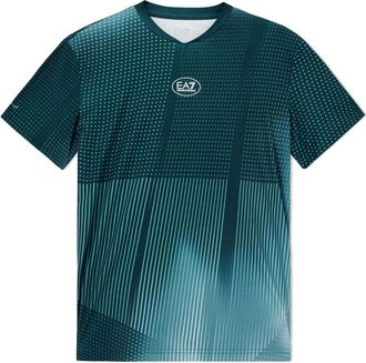Emporio Armani Emporio Armani Ea7, Homme, Tops, Vert, Taille: XL Tennis Pro T-shirt &agrave; col rond