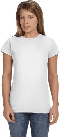 Gildan Damen Kurzarm T-Shirt XL,Wei&szlig;