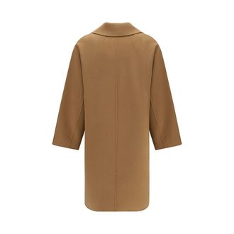 Max Mara Double-Breasted Wool Coat - Beige