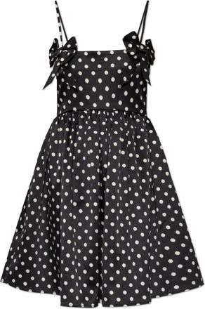 Ganni Femme, Robes, Noir, Taille: 38 FR Mini-robe en satin &agrave; pois