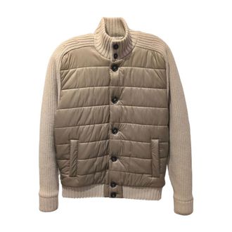 Ferrante Kombinierte Jacke aus Nylon und Strick - - Jackets - Herren - Beige - L