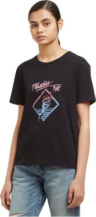 Saint Laurent Damen, Oberteile, Blau, SGr&ouml;&szlig;e