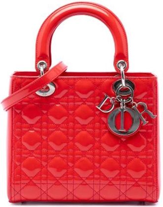 Dior Sac &agrave; main Lady Pre-owned - Femme - Pre-owned - Rouge - Taille: ONE Size