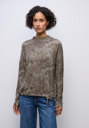 Street One Langarmshirt mit Tunnelzugb&auml;ndchen im Bund