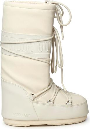 Moon Boot Femme, Chaussures, Blanc, Taille: 39 EU Bottes dHiver Blanches Finition PVC