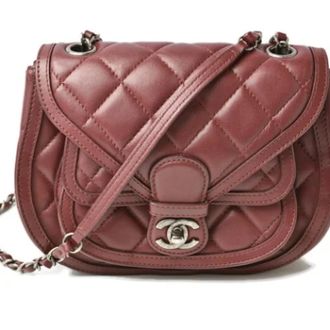 Chanel Pre-owned Tissu sacs-chanel - Femme - Pre-owned - Brun - Taille: ONE Size