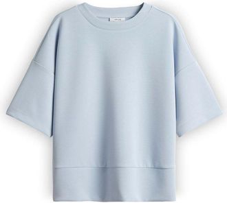 OPUS Sweatshirt Sweatshirt GASOPI Loose aus Modal Mix