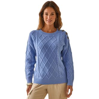 Daxon by - Pull col rond torsad&eacute;