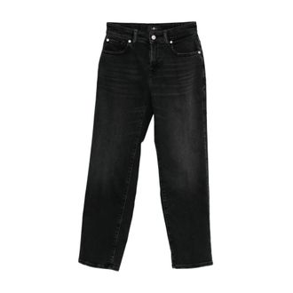 7 For All Mankind Femme, Jeans, Noir, Taille: W28 Calie Straight