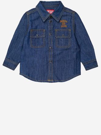 Diesel Cotton-Denim Shirt - Blue