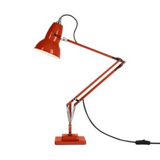 Anglepoise Lampe de table 1227 - Rouge - Fonte - Designer George Carwardine