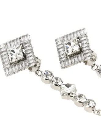 Alessandra Rich Womens Silver Plastic Earrings