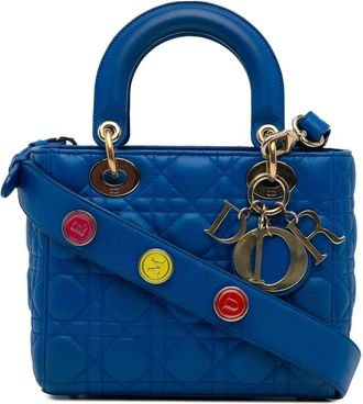 Dior Hobo Bags - Small Lambskin Cannage My ABC Lady Dior - Gr. unisize - in Blau - f&uuml;r Damen