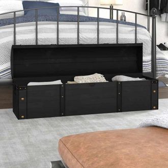vidaXL Coffre de rangement Bois massif style vintage 120x30x40 cm Vidaxl