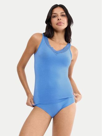 Triumph Top Feel Of Modal 10221637 Blau Slim Fit