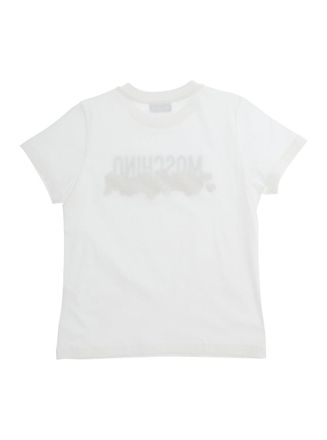 Moschino Boys T-Shirt White Cotton T-Shirts And Polos