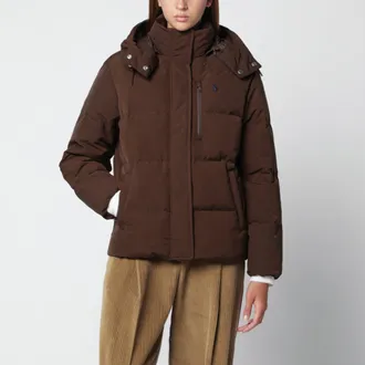 Polo Ralph Lauren Dunkelbraune wattierte Jacke