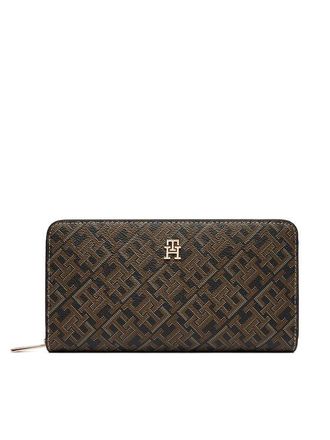 Tommy Hilfiger Geldb&ouml;rse Th Icon Lrg Za Mono Print AW0AW18996 Bunt