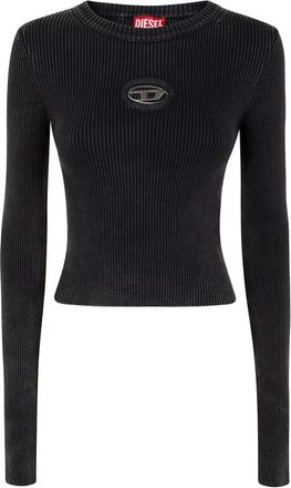Diesel Femme, Pulls, Noir, Taille: 36 FR M-Anchor-A Cropped Jumper