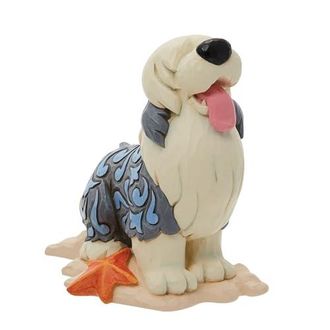 Enesco Disney Traditions by Jim Shore Figurine Miniature La Petite Sirène Max Le Chien, 9,5 cm, Multicolore