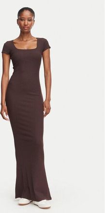 Guess Kleid f&uuml;r den Alltag V6YK06 K4696 Dunkelbraun Regular Fit