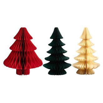 Generic Waben-Weihnachtsbaumdekoration, Tischaufsatz (Rot S, Gr&uuml;n S, Wei&szlig; S)