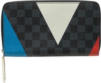 Louis Vuitton Portefeuille zipp&eacute; en toile Damier Pre-owned - Femme - Pre-owned - Multicolore - Taille: ONE Size
