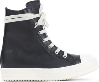 Rick Owens Femme, Chaussures, Noir, Taille: 38 1/2 EU Hollywood Calf Leather Baskets
