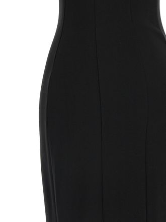 Nensi Dojaka Padded Cup Viscose Maxi Dress - Black