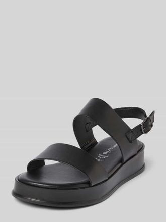 Tamaris Sandalen aus Leder mit Dornschlie&szlig;e