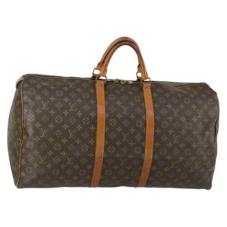 Louis Vuitton Sac week-end Pre-owned en toile - Femme - Pre-owned - Brun - Taille: ONE Size