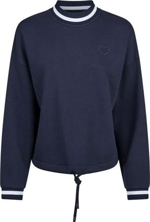 Marc Aurel Femme, Sweatshirts et sweats &agrave; capuche, Bleu, Taille: 38 FR SweaT-shirt Sportif avec Ourlet &agrave; Nouer