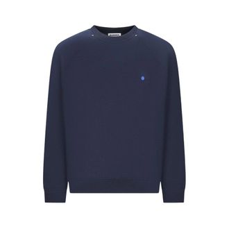 Jil Sander Sweatshirt CN EMB - - Sweatshirts & Hoodies - Herren - Blau - M
