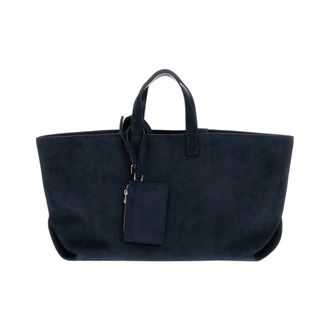 A.P.C. Trapezoid Suede Tote - - Bags - Damen - Blau - ONE SIZE