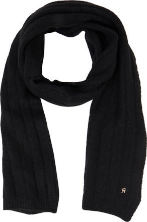 Tommy Hilfiger Damen Schal Timeless Scarf Tuch, Schwarz (Black), Einheitsgröße