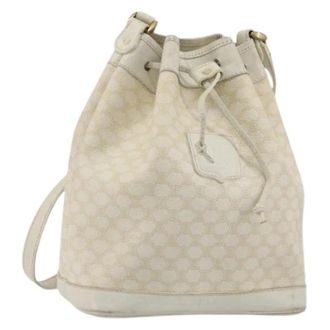 Celine Pre-owned Vintage Macadam Canvas Shoulder Bag - - Pre-owned - Damen - Beige - ONE SIZE