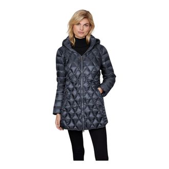 Junge Diamantgesteppte Leichte Daunenjacke - - Jackets - Damen - Blau - 4XL