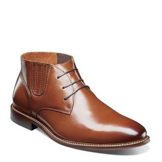 Stacy Adams Homme Maxwell Demi Bottes &agrave; Bout uni Bottine Chukka, Cognac, 41 EU