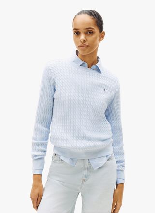 Tommy Hilfiger Pull torsad&eacute; en coton