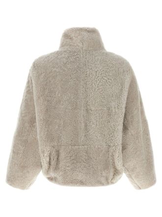 Brunello Cucinelli Shearling Coat - beige