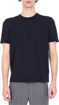 Ermenegildo Zegna Homme, Tops, Noir, Taille: L T-shirt &agrave; col rond