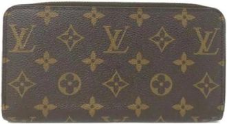 Louis Vuitton unisex, Pre-owned, Brun, Taille: ONE Size Portefeuille en toile Pre-owned