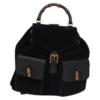 Gucci Pre-owned Vintage Bambus-Rucksack - - Pre-owned - Damen - Schwarzk - ONE SIZE