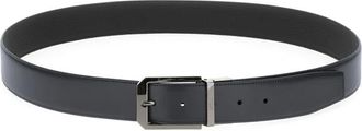 Ermenegildo Zegna Homme, Accessoires, Noir, Taille: 95 CM Trafalgar Leather Belt