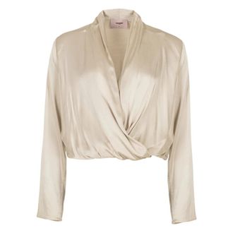 Freebird by Steven Tjitske Top Ls - - Blouses & Shirts - Damen - Beige - L