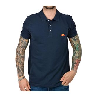 Ellesse Baumwoll-Polohemd mit Logo-Patch - - Tops - Herren - Blau - M